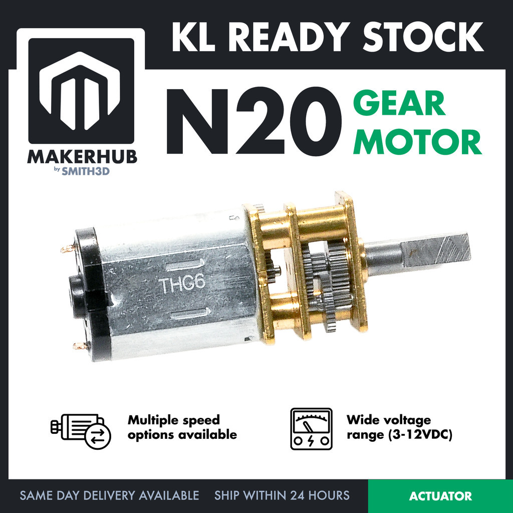 GA12-N20 DC Geared Motor 3V 5V 6V 9V 12V Gear Motor For Arduino Smart ...