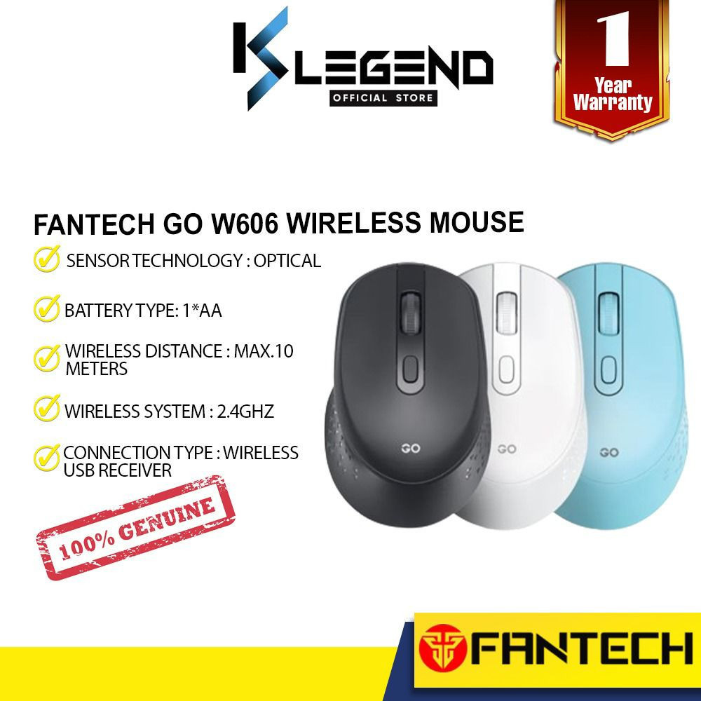 FANTECH GO W606 WIRELESS MOUSE | Shopee Malaysia