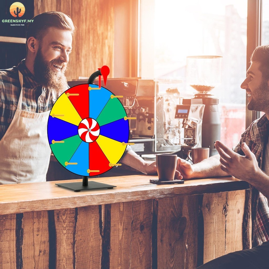 Prize Wheel Tabletop Spinning Prize Wheel Editable Spinning Wheel 10 ...