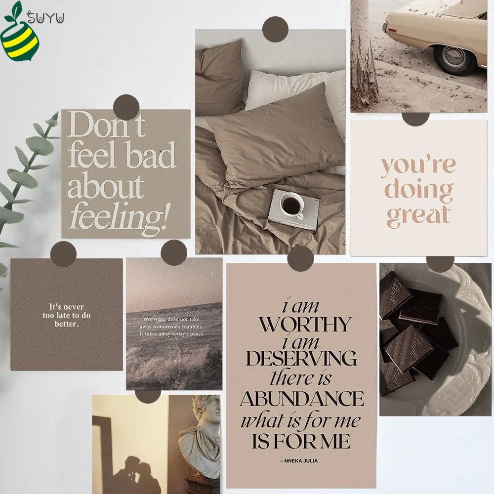 15pcs Morandi Color Card For Mobile Phone Case Stickers Aesthetic Wall ...