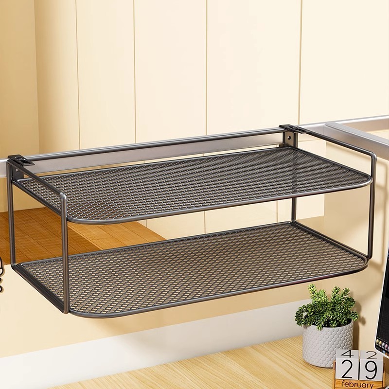 Spot Goods#Office Desk Surface Panel File Storage Rack Station ...