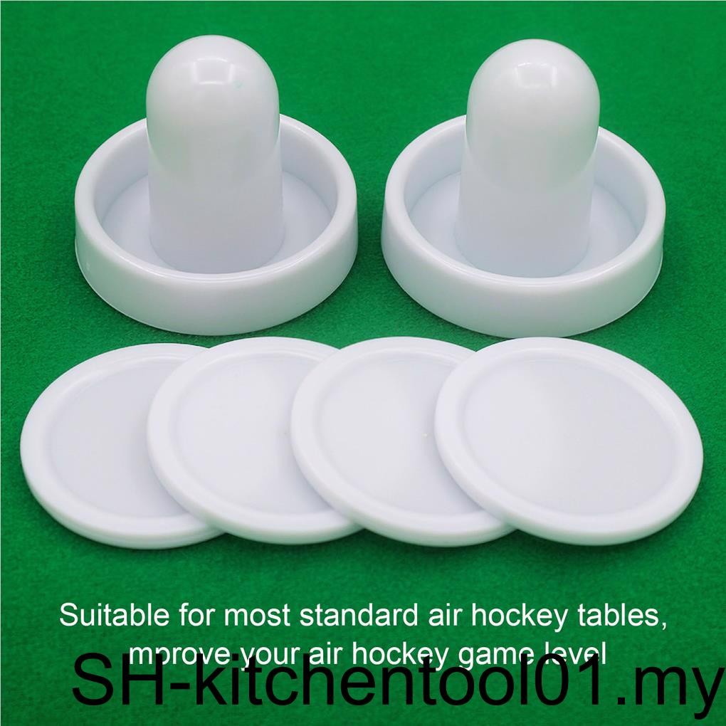 Air Hockey Set Table Plastic Compact Ergonomics Pushers And Pucks Wear ...