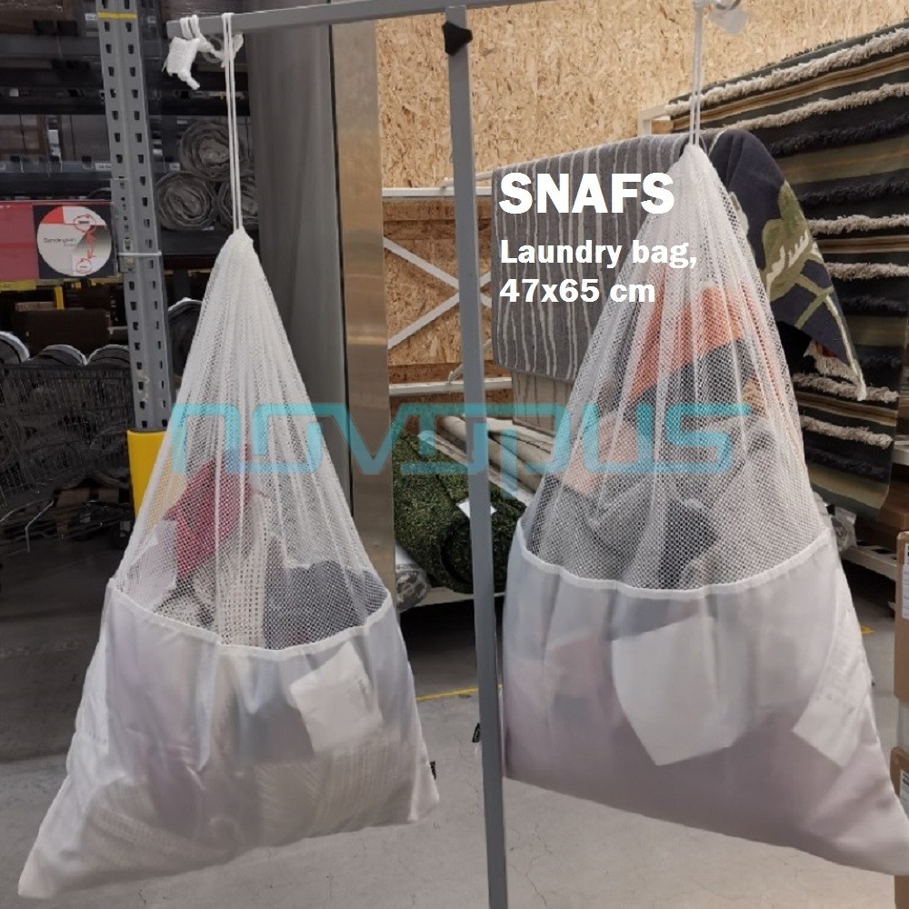 NOVO Large Polyester Multipurpose Travel Semi Mesh Laundry Bag 47x65 cm ...