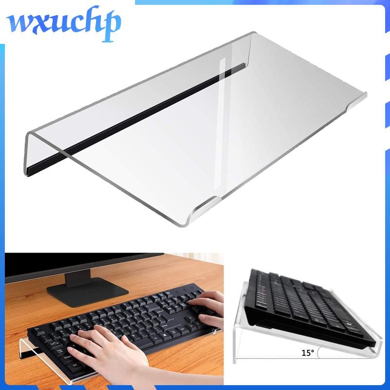 [wxuchp] Acrylic Keyboard Stand, Small Computer Keyboard Tray, Easy ...