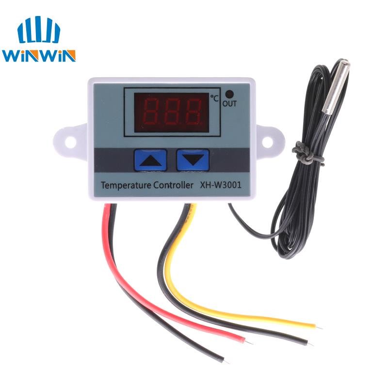10A 12V 24V 220VAC Digital LED Temperature Controller XH-W3001 For ...