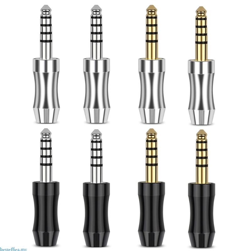 beste 2Pcs Compact 4 4mm Earphone Plug 5 Pole Stereo Jack Headphone ...