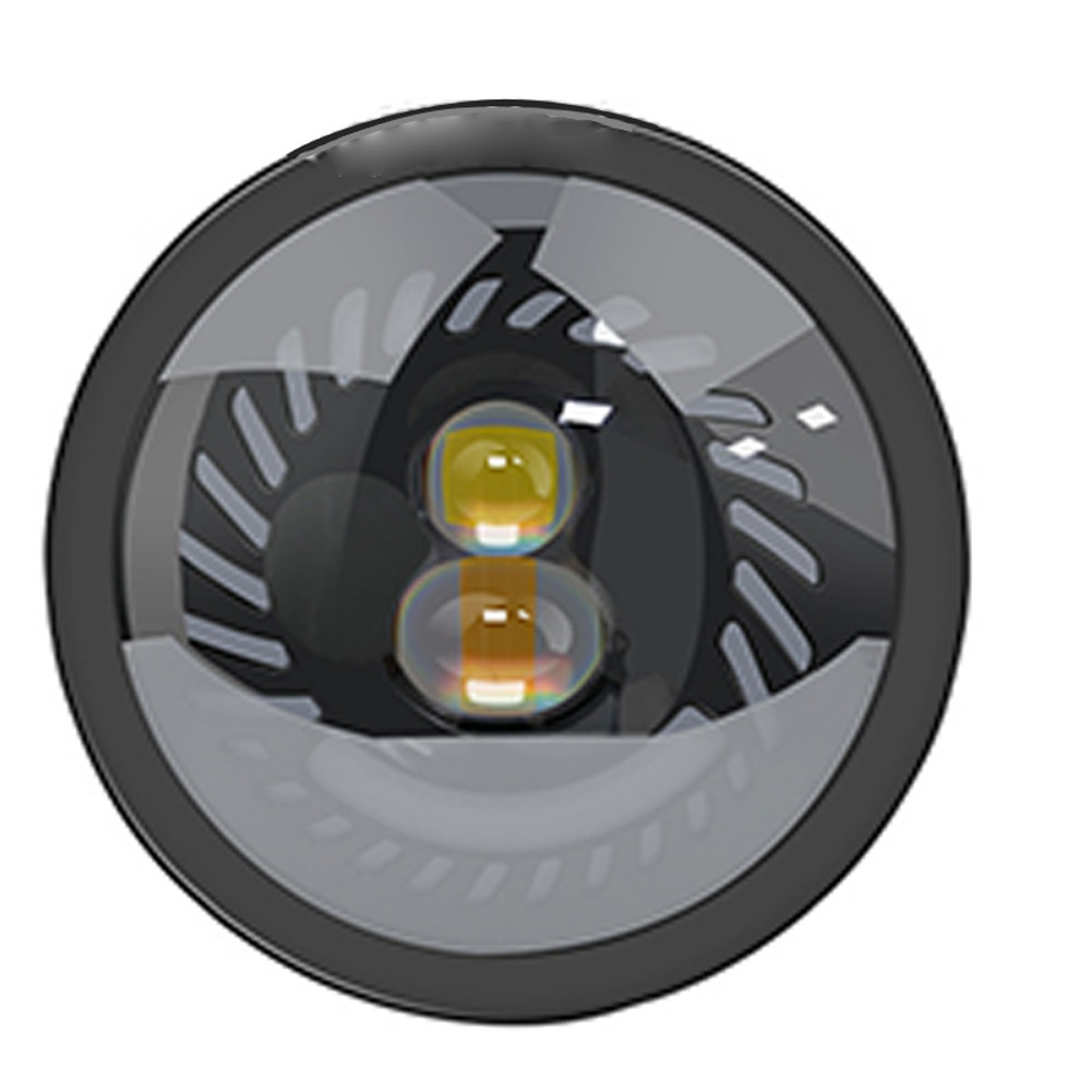 12-80V Motorcycle Cafe Racer LED Headlight Waterproof 23W Daytime ...