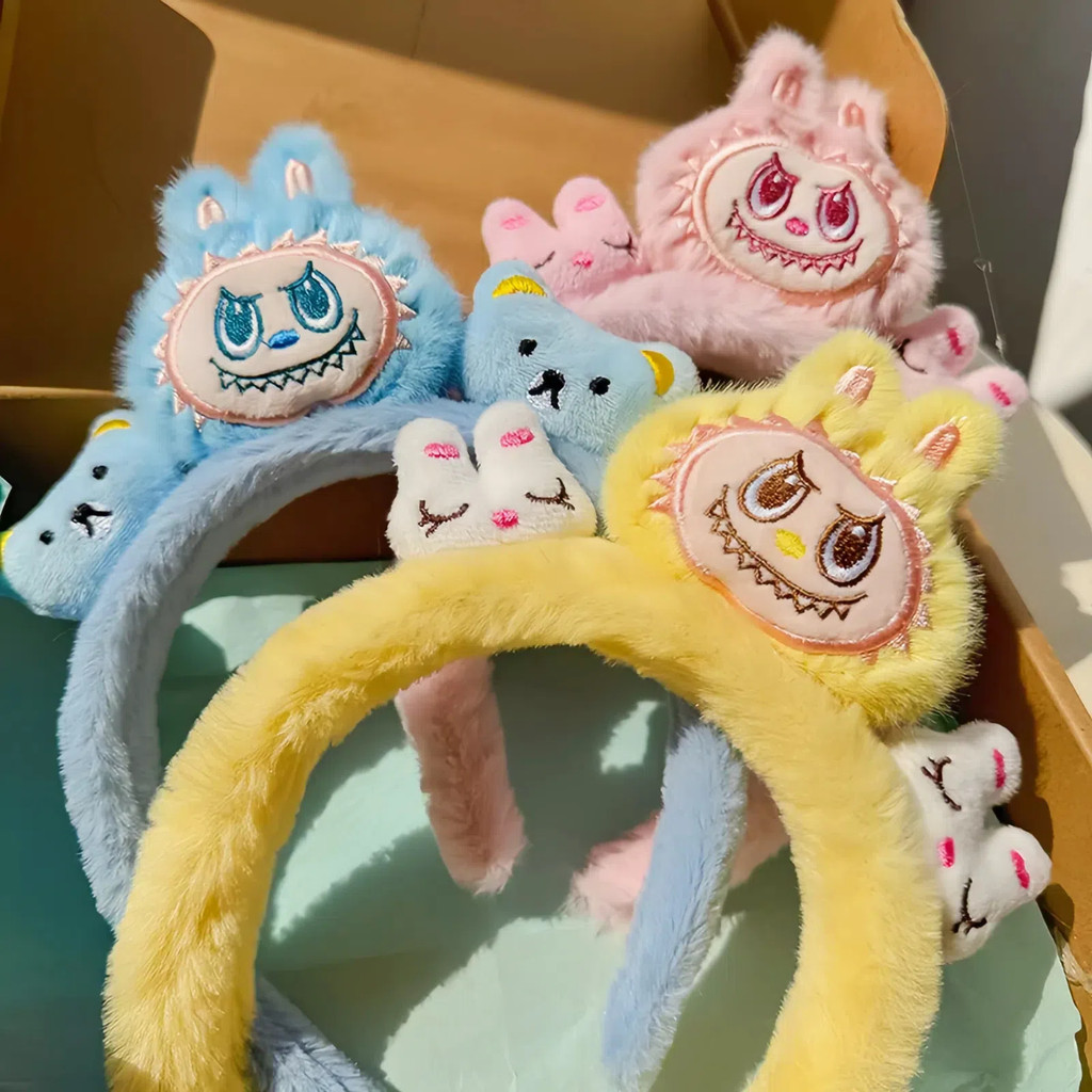 labubu Headband Cute plush bunny monster headband | Shopee Malaysia