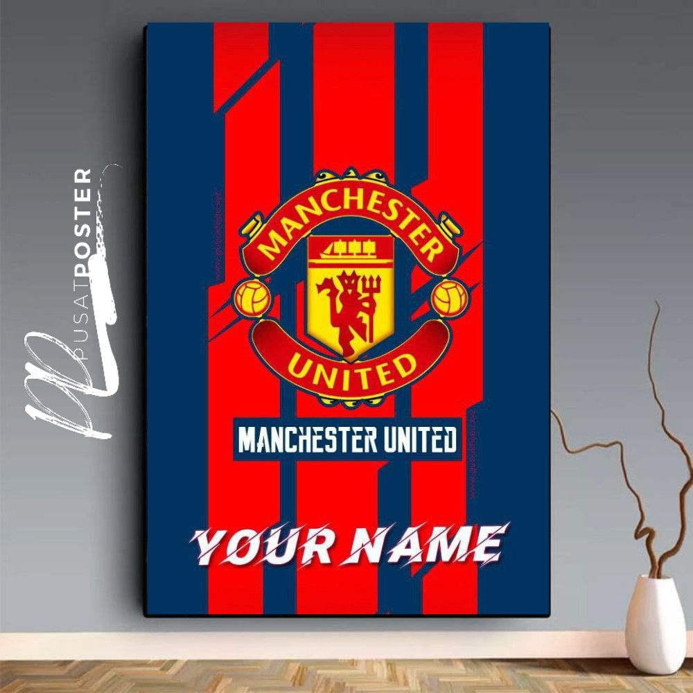 KAYU HIASAN DINDING Manchester UNITED WOODEN POSTERS - MANCHESTER ...