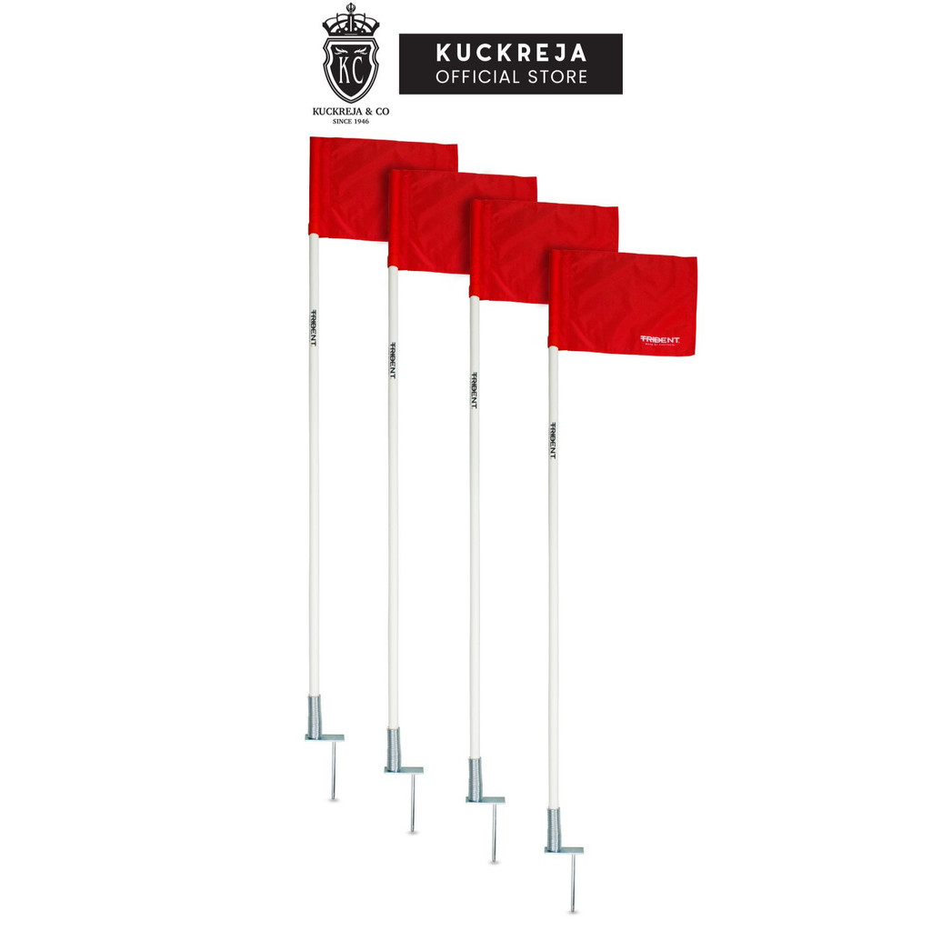 Trident Deluxe Corner Flag with Spike (Set of 4) | Shopee Malaysia