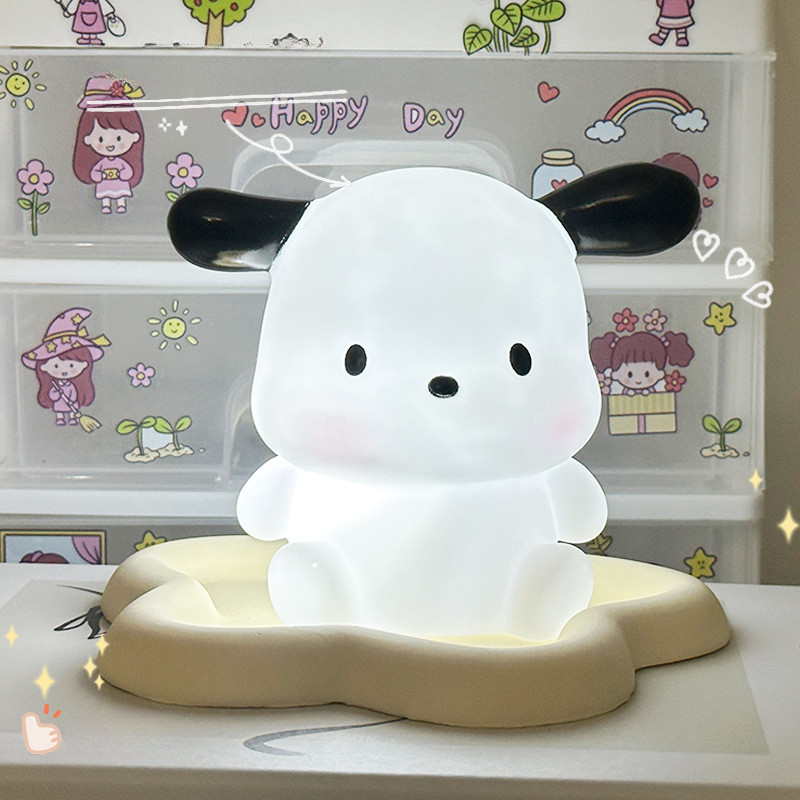 Cartoon Sanrio Pochacco Night Light Girl Desk Decoration Children Cute ...