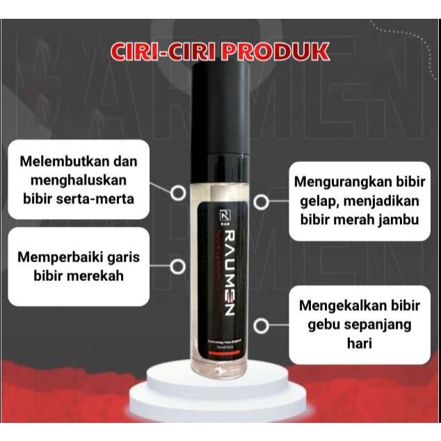 Lipbalm mencerahkan bibir gelap hitam jadi merah pink serum bibir sihat ...