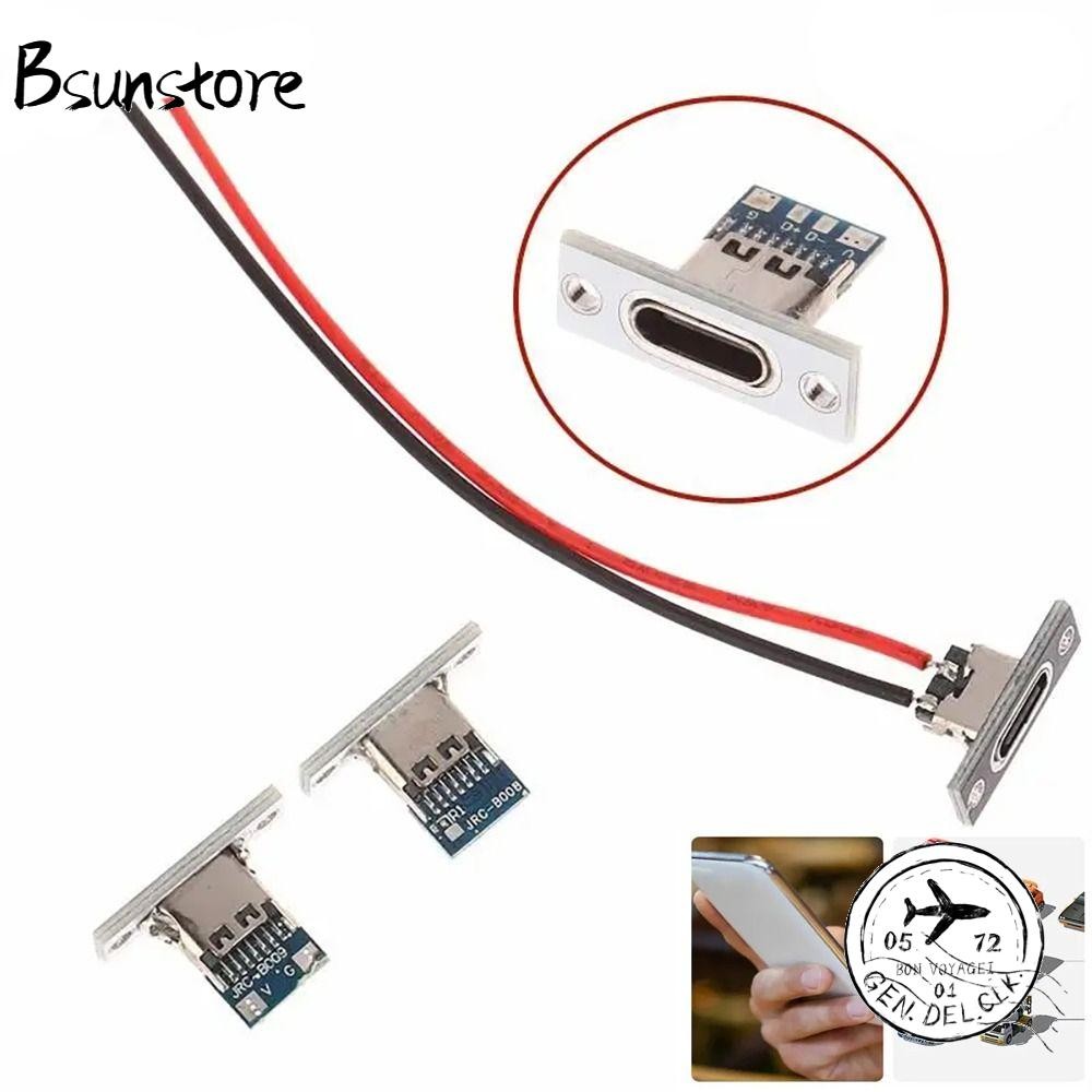 BSUNS1 USB Jack, 2Pin Type-C Female Connector Jack, Charging Data Port ...