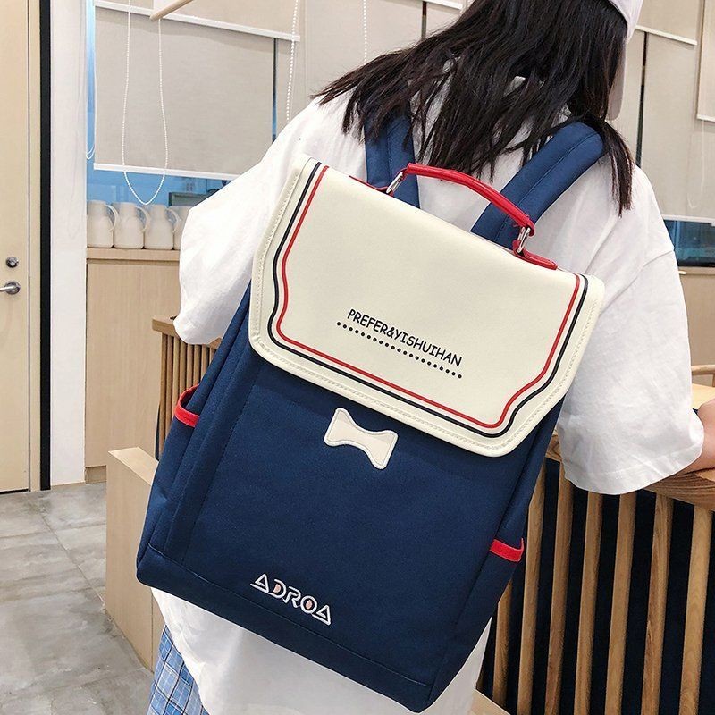 Korean Schoolbag Female Student Japanese Harajuku Flip Junior and ...