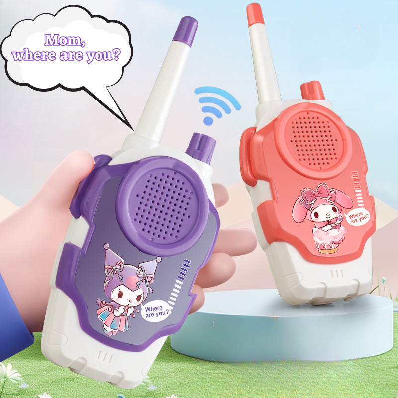 2PCS Set Kids Walkie Talkie Sanrio Kuromi Wireless Handheld Call Kids ...
