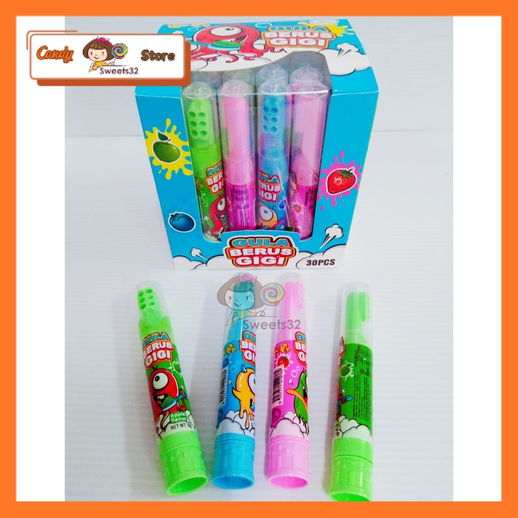 QeQe Gula Berus Gigi (8g X 30pcs) - Fruit Flavour (HALAL) suitable for ...