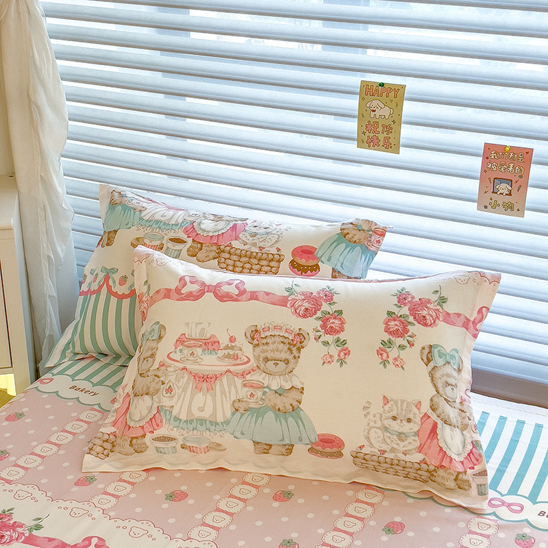 Lolita Style 100%cotton 1000TC Digital Printed Pillowcase Envelope ...