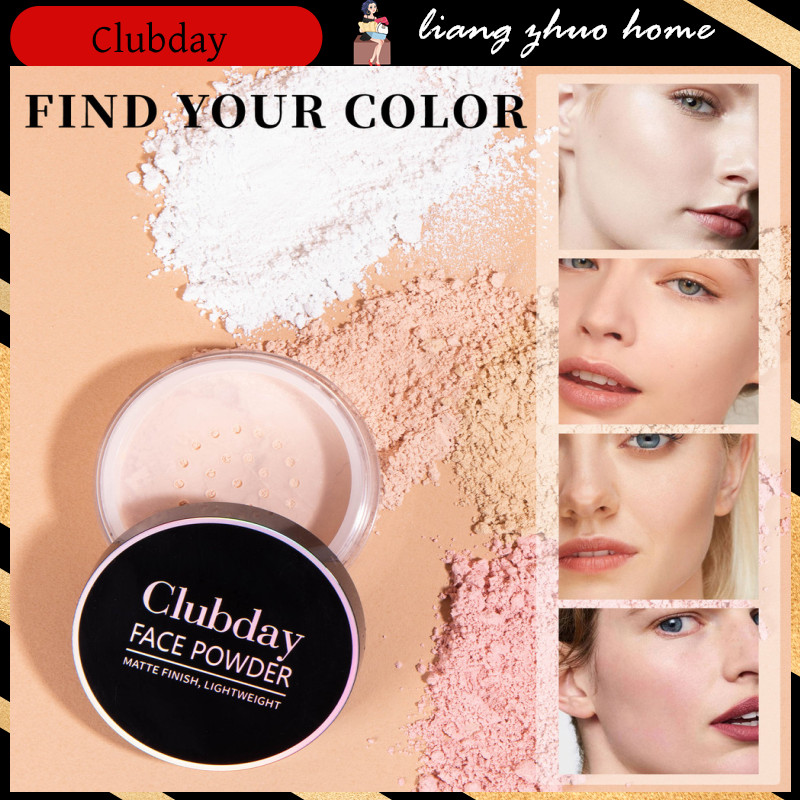 Clubday Pink Glitter Setting Powder 4 Color Long Lasting Oil Control ...