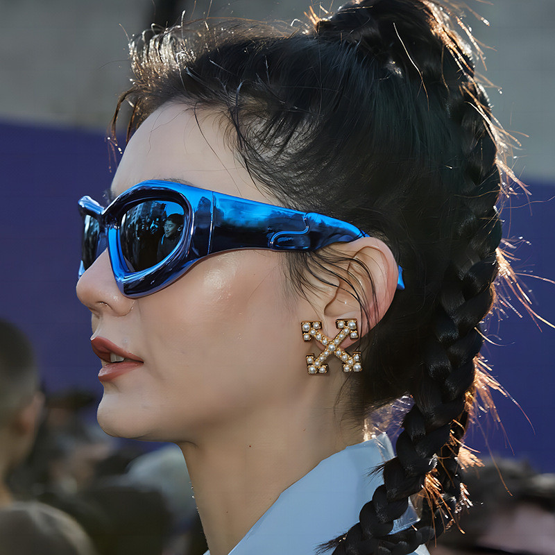 New Y2K Millennium Style Sunglasses Trendy ins Sunglasses Unique Sunglasses | Shopee Malaysia