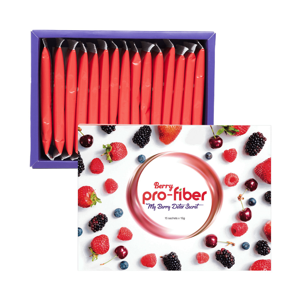 Berry Pro-Fiber Enzymes & Prebiotic 15 sachets x 15g [Box] | Shopee ...