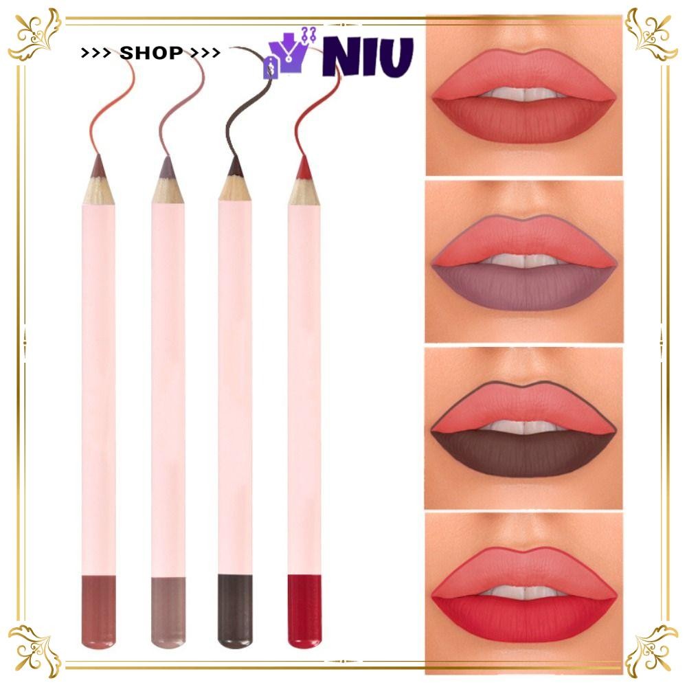 NIU Lipliner Pencil, Matte Velvet Lip Liner, Waterproof Natural Outline ...