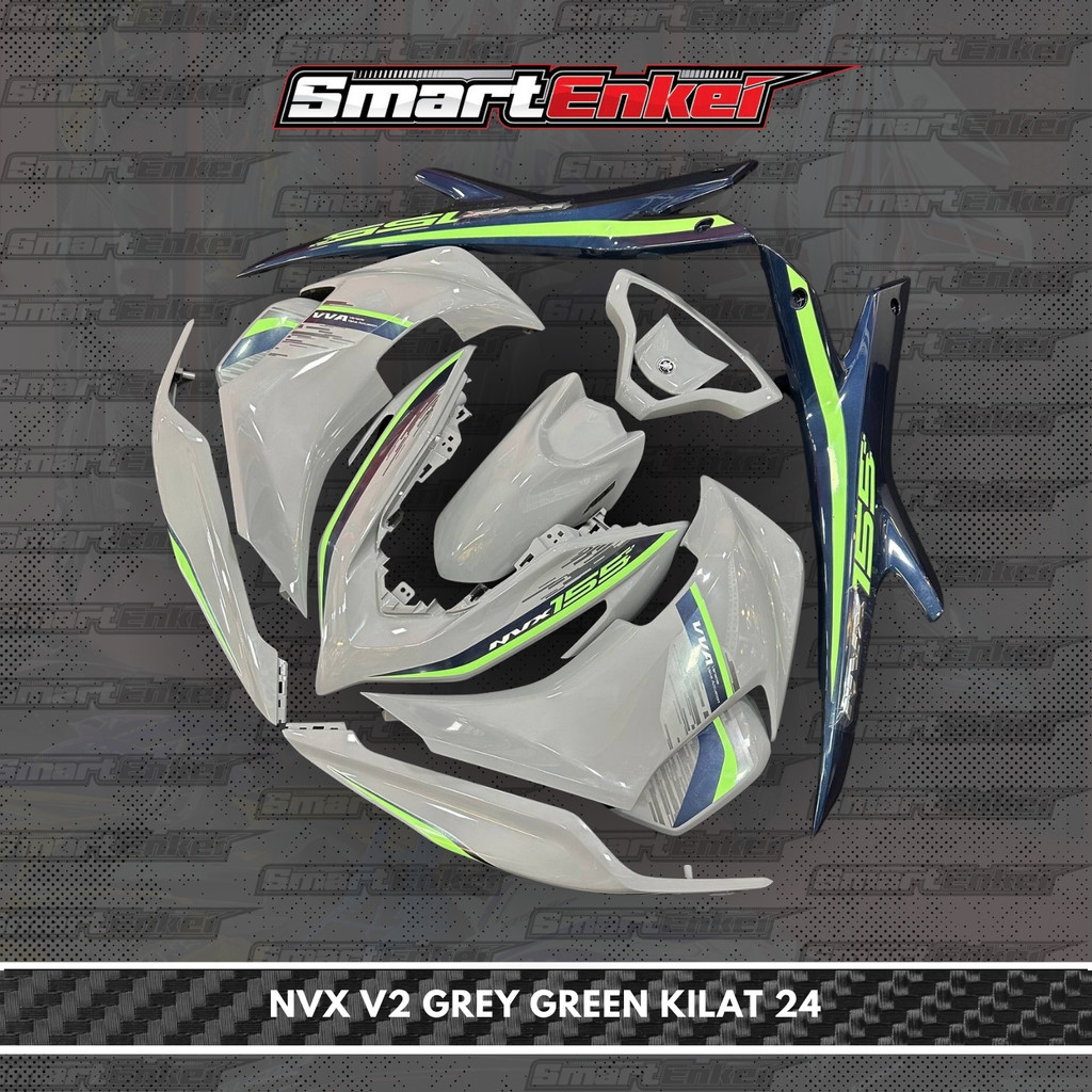 ORIGINAL - COVERSET NVX V2 GREY GREEN CUSTOM KILAT ORI VIETNAM | Shopee ...