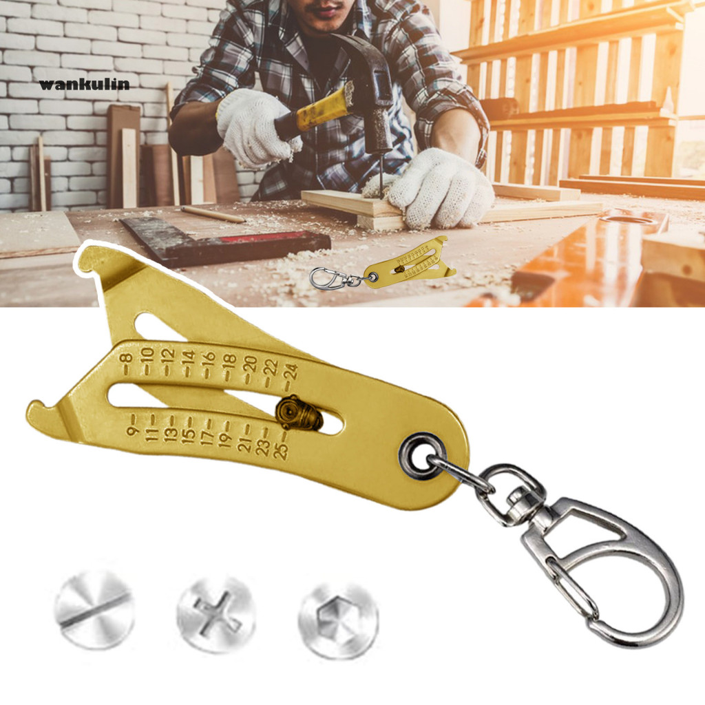 Dual Scale Thread Checker Handy Bolt and Nut Identifier Handy Thread ...