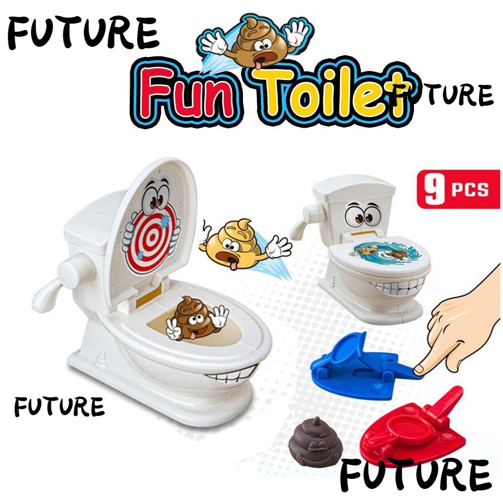 HL-FUTU Catapult Poop Toilet Game, Party Prop Interactive Games Poop ...