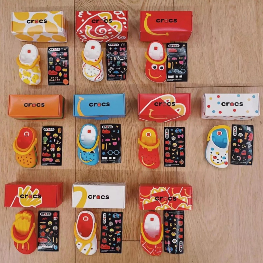 2024 Mcdonalds Crocs Keychain Joint Hole Shoes Mcdo Crocs Slippers ...