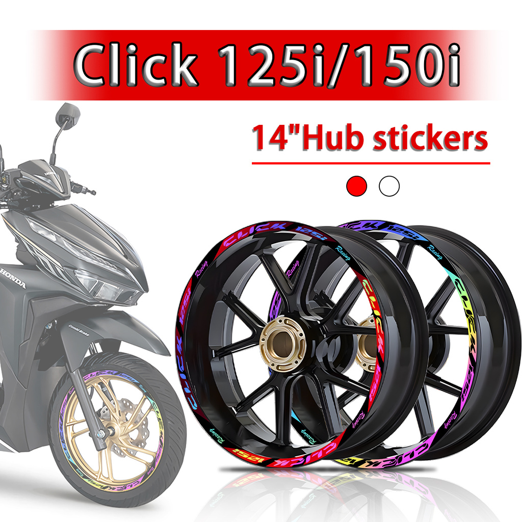 For 14" Honda Click 125i 150i 125 V1 V2 V3 Motorcycle Wheel Stickers ...