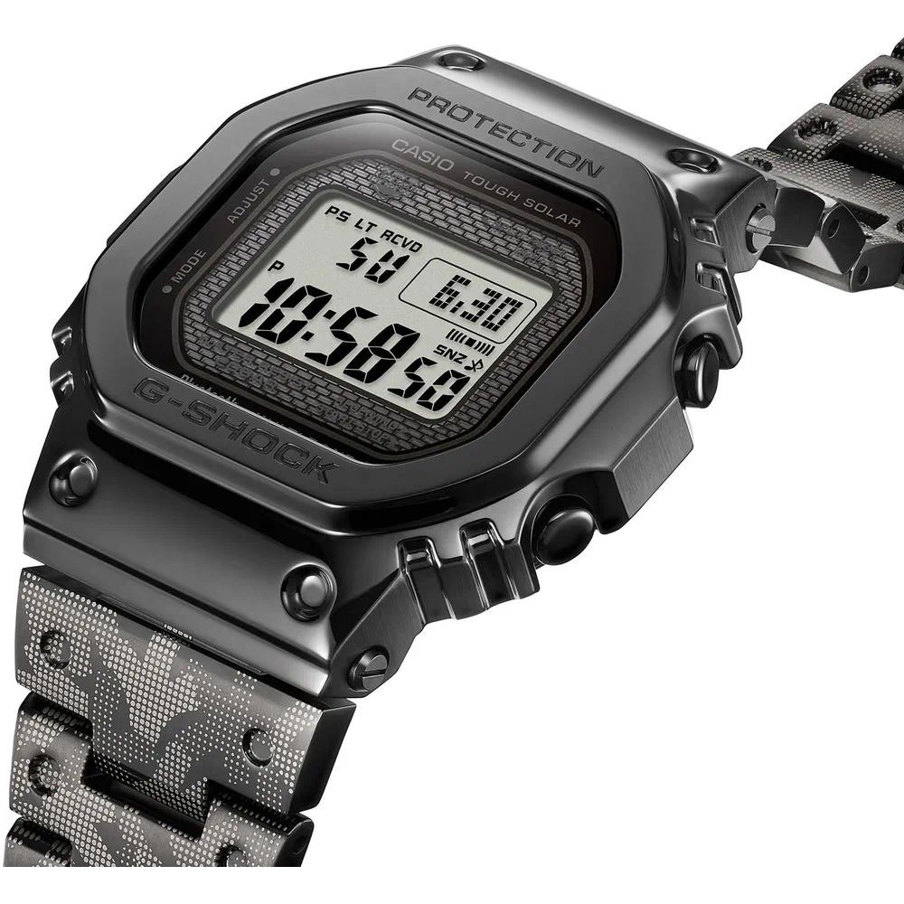 G-SHOCK GMW-B5000-1 Black camouflage steel belt Steel Sports Watch ...