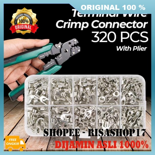 Crimp Connector Kit Set Electrical Crimp Tool Set Electrical Cable ...