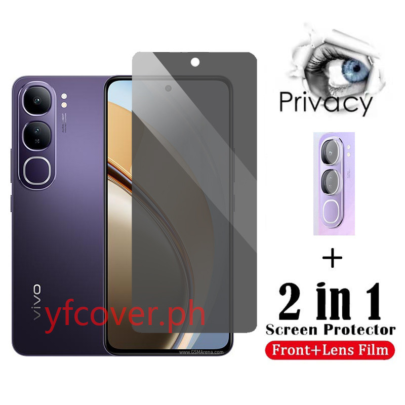 Vivo V40 Lite Privacy Tempered Glass For Vivo Y03t Y03 Y78 Y36 Y27s Y17s Y27 Y35 Y16 Y02 Y02s ...
