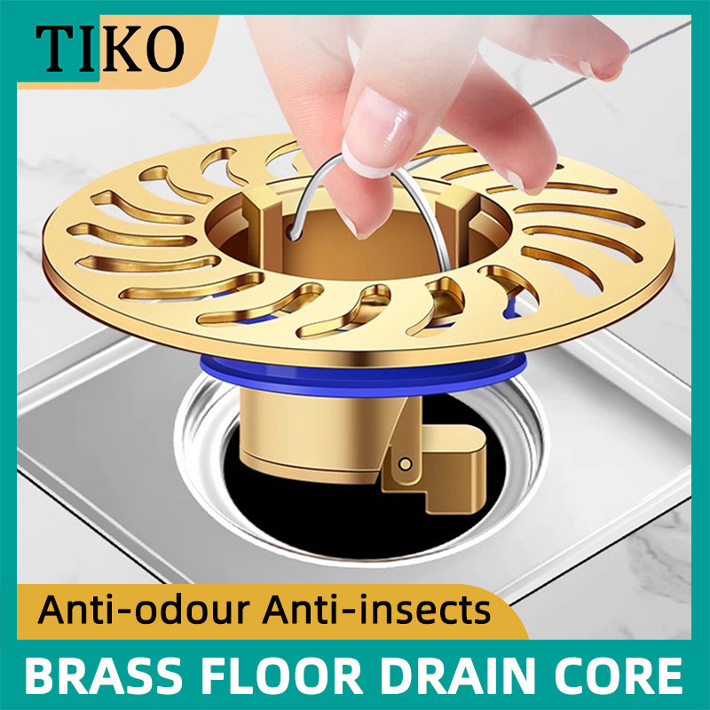 Large Size Floor Drain Core Brass Anti-Odour Seal Plug Sewer One Way ...