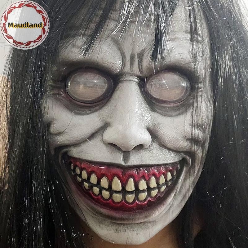 Maudland Horror The Exorcist Smiling Face Demon Mask Cosplay Evil ...
