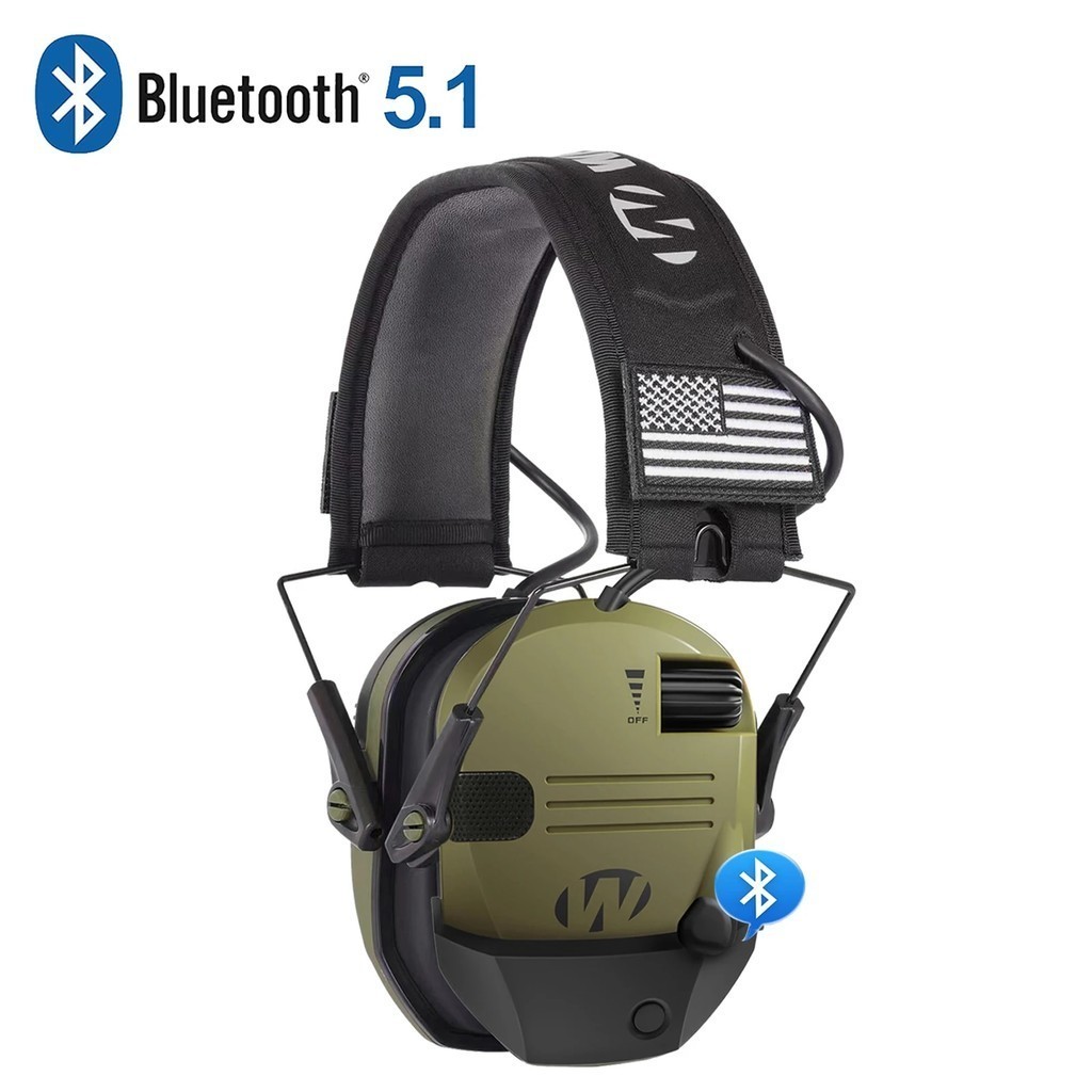 Wireless BT 5.1 Electronic Anti-noise Shooting Headset Tactical Hunting ...