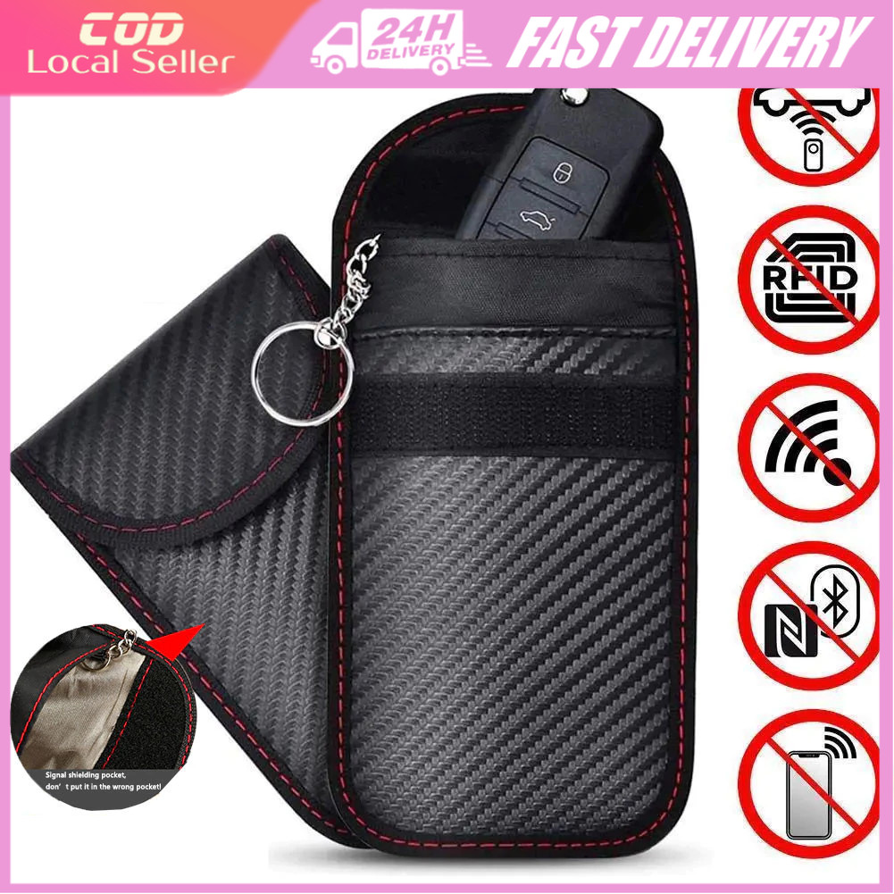 Keyless Car Key Signal Blocker Fob Pouch Keyless Blocking Bag Faraday ...