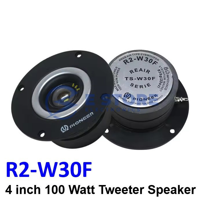 PIONEER TS-W30F 4 Inch 8 Ohm 30-100 Watt Dual Magnet Speaker Tweeter ...