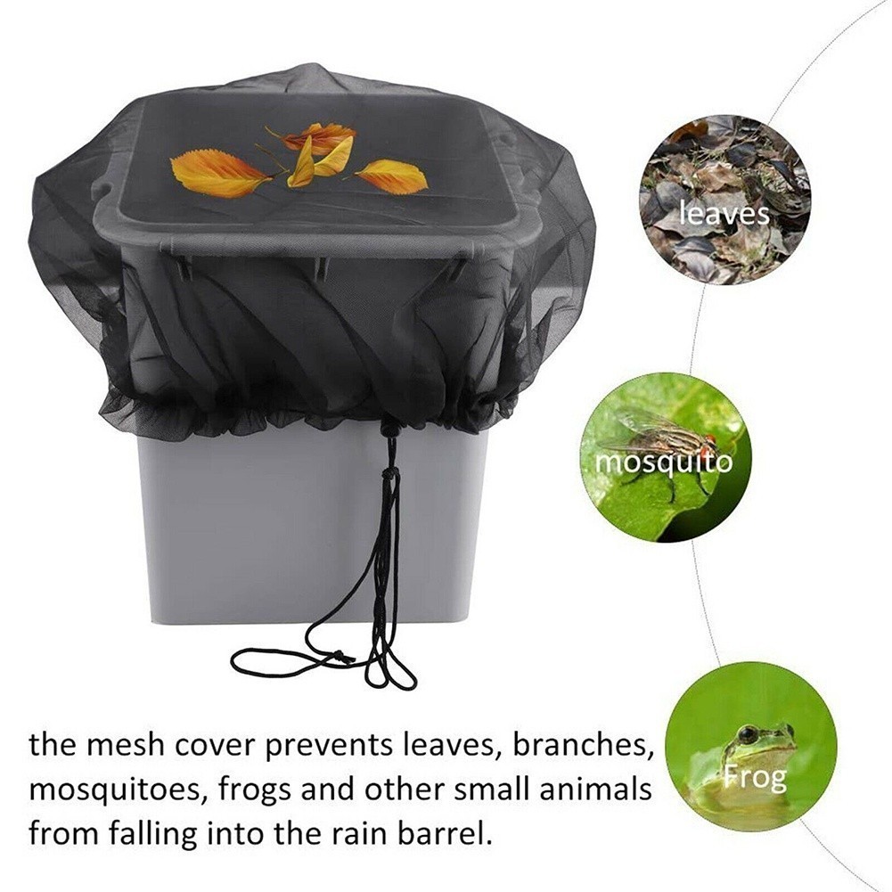DRHT|1Pc 60CM Rain Barrel Net Cord Rain Barrel Water Barrel Cover ...