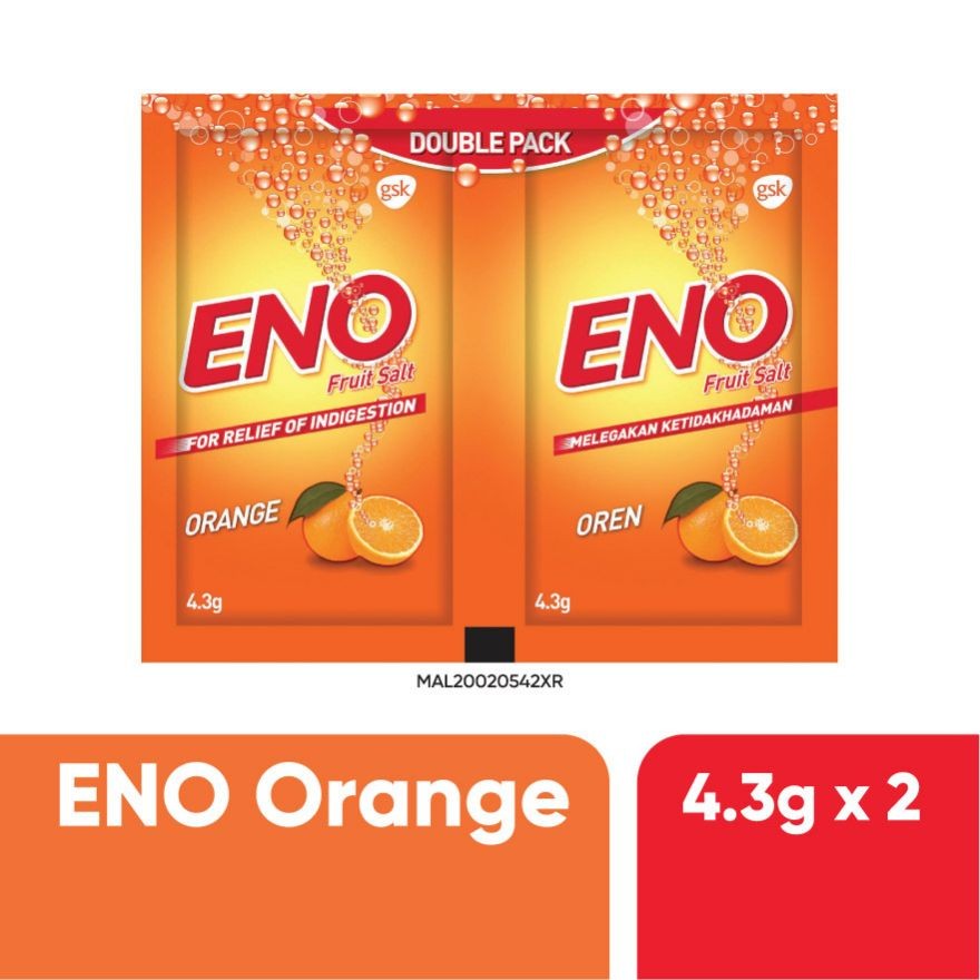 ENO Orange Sachet For Wind & Indigestion Relief 4.3gX2 | Shopee Malaysia