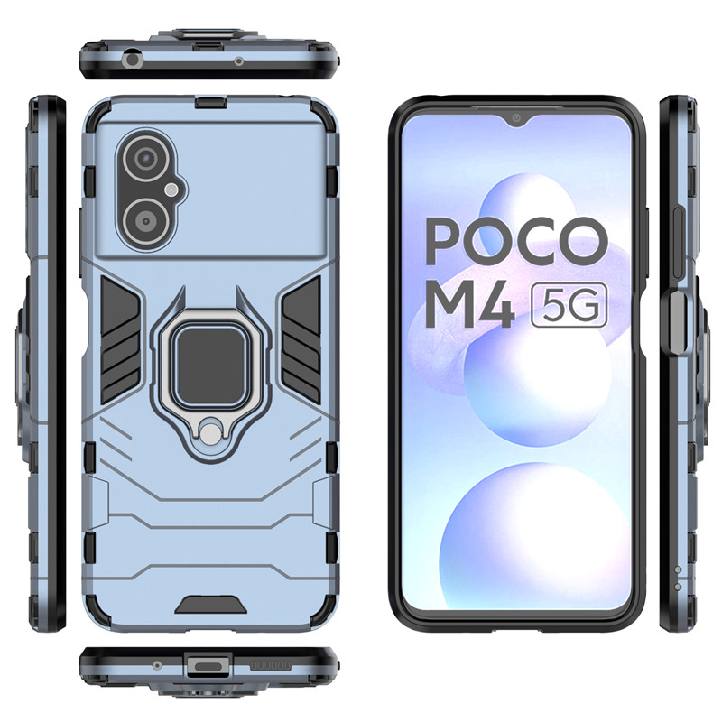 For Xiaomi Poco M4 5G, Potent armor phone protective cover, explosion ...