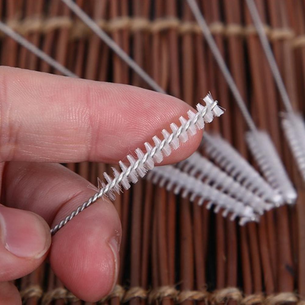 Reusable Flexible Straw Cleaning Brush Tool Spiral Soft Brush Straw ...