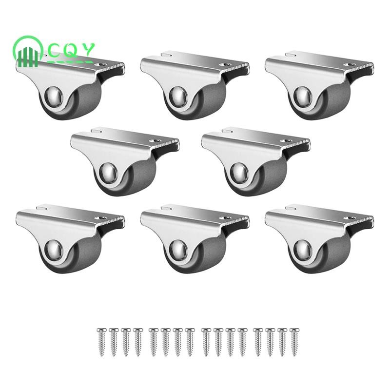 Mini Fixed Caster Wheels ,Low Profile Small Casters with Screws, Silent ...