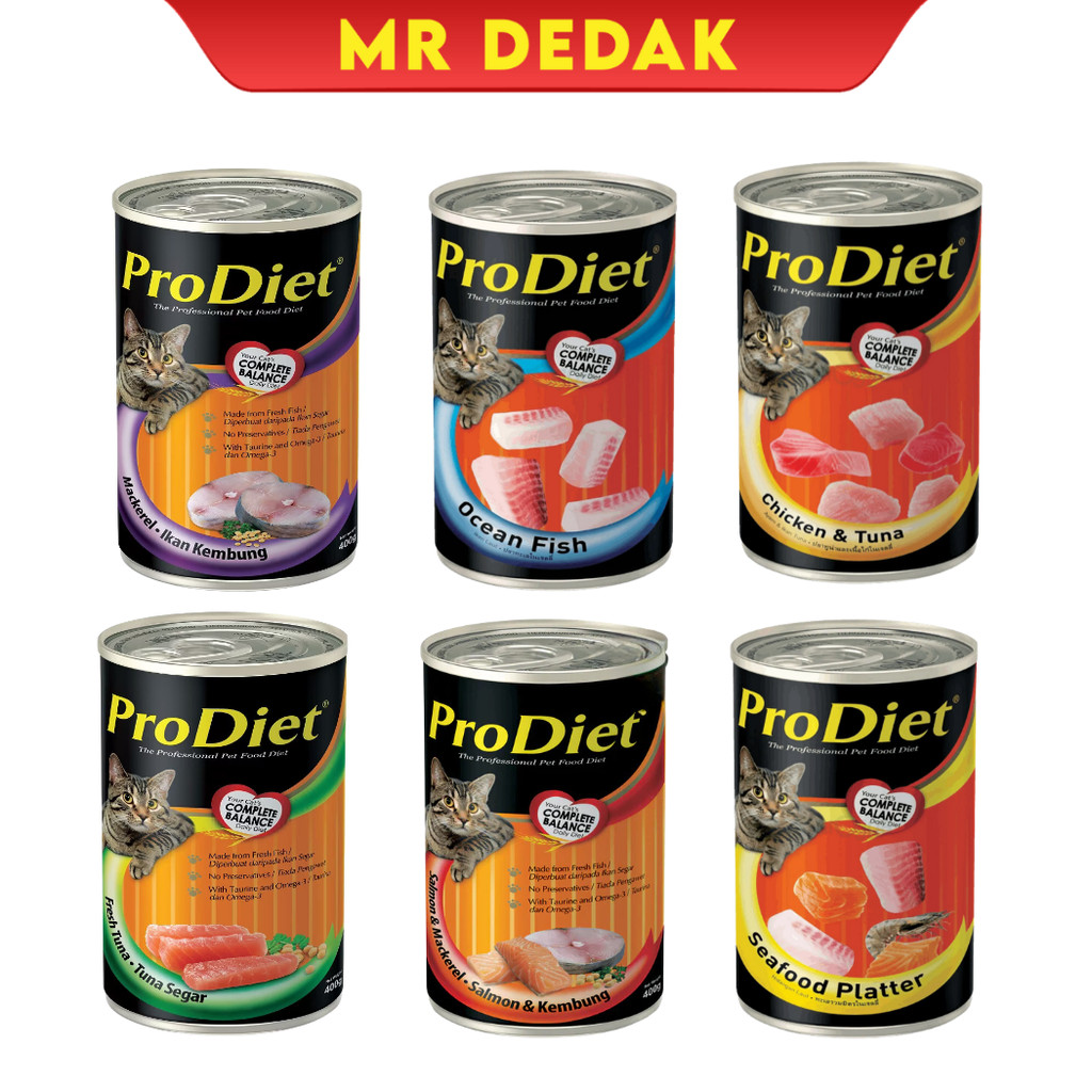 [400G] PRODIET CAT FOOD IN CAN | MAKANAN KUCING DALAM TIN (PLEASE REFER ...