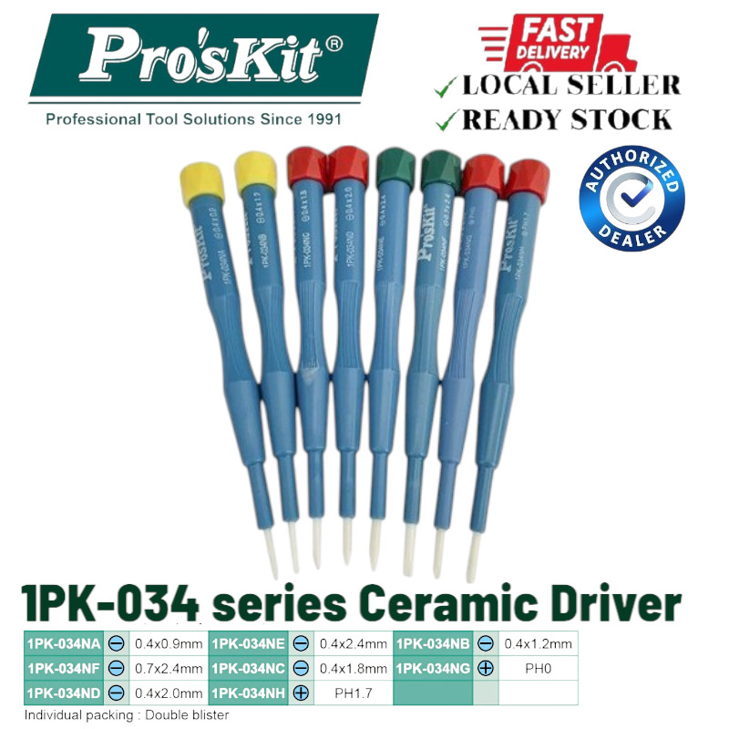 Pro'sKit 1PK-034 series Ceramic Driver (1PK-034NA/1PK-034NB/1PK-034NC/1PK-034ND/1PK-034NE/1PK ...