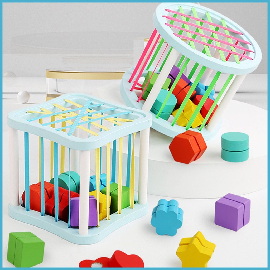 Sensory Shape Sorter Blocks Toy Sorting Number Recognition Toys ...