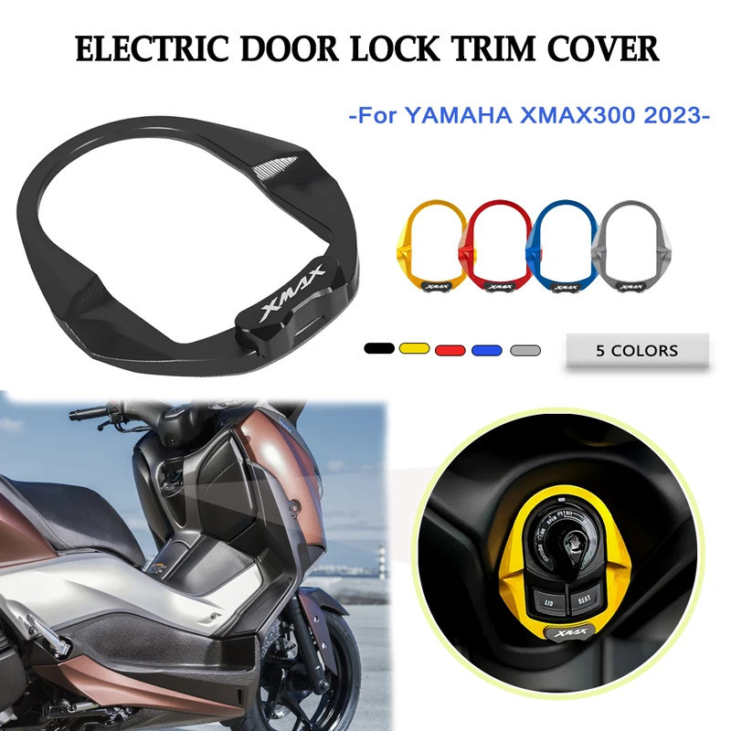 XMAX300 Motocycle Electric Door Lock Cover Decorative For Yamaha X ...