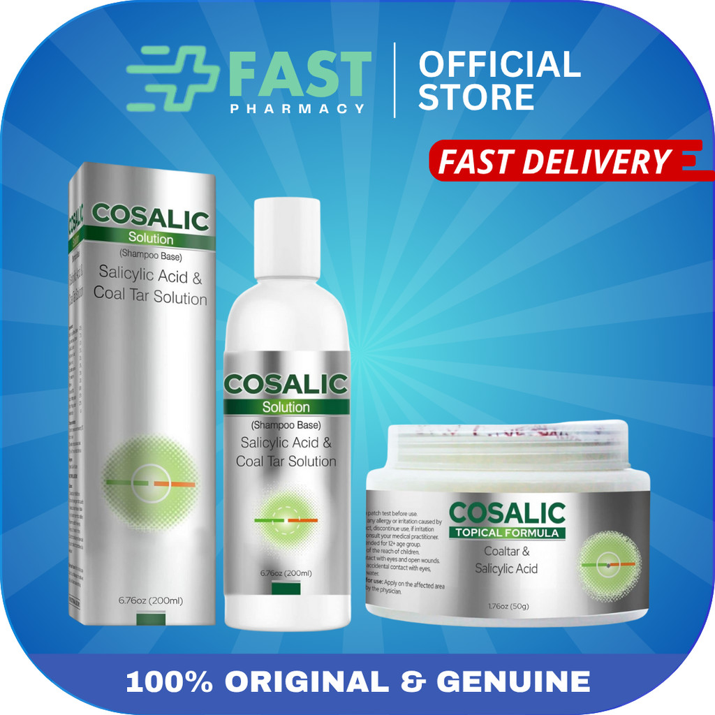 Cosalic Solution Salicylic Acid & Coal Tar Solution Shampoo Psoriasis ...