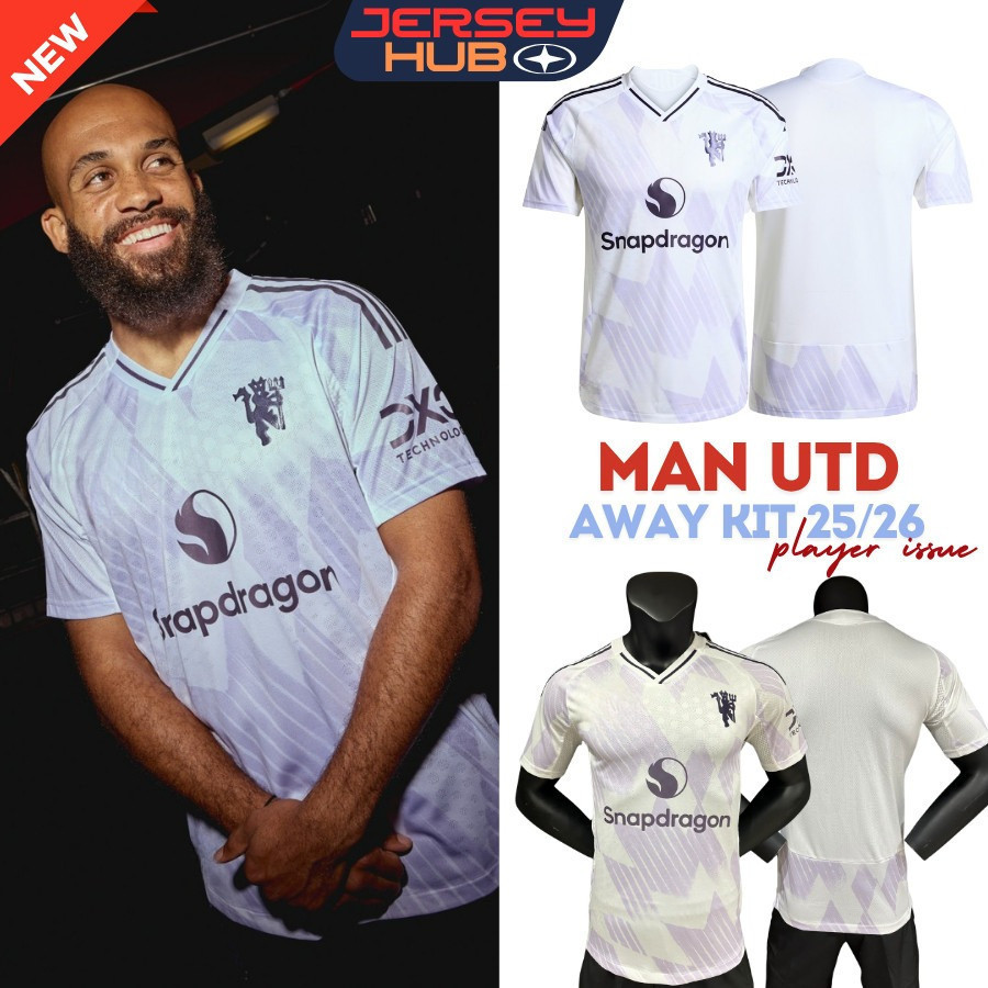 MU Jersey 2025-26 Players Fans Issue Man Utd Jersey Away Murah EPL Kit ...