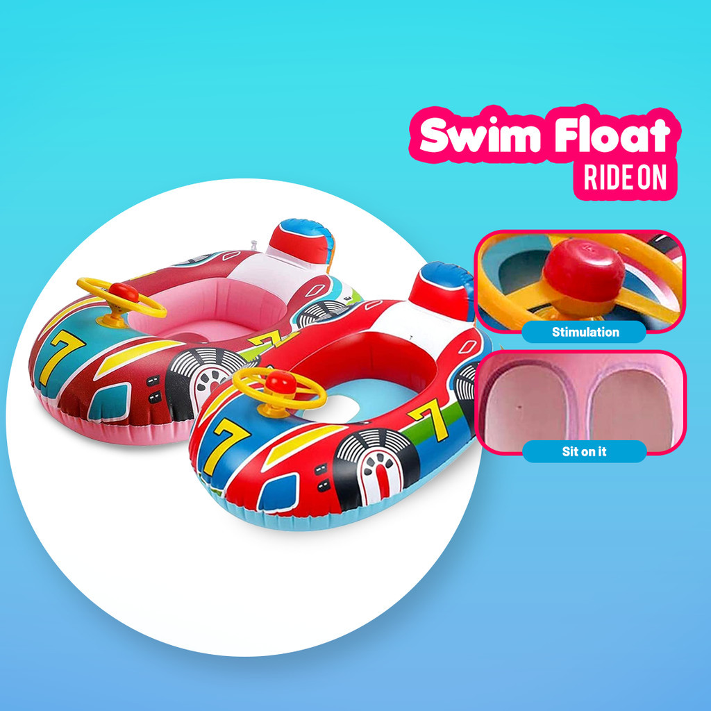 CaseAttack Car Sit Ride On Float Kids Swimming Float Life Baby ...